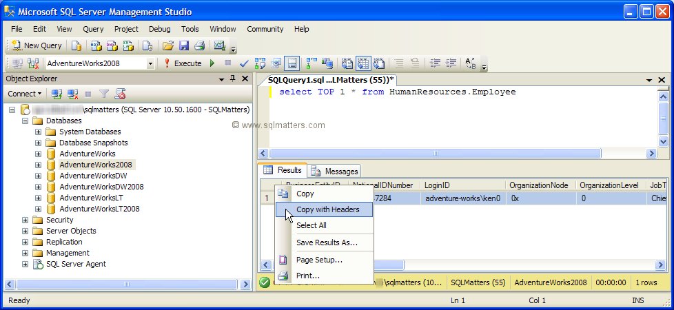 Techniques for Creating a List of the Columns in a Table - SQLMatters